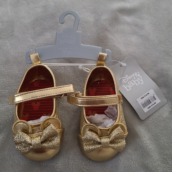 Disney | Shoes | Disney Baby Gold Minnie Mouse Shoes | Poshmark